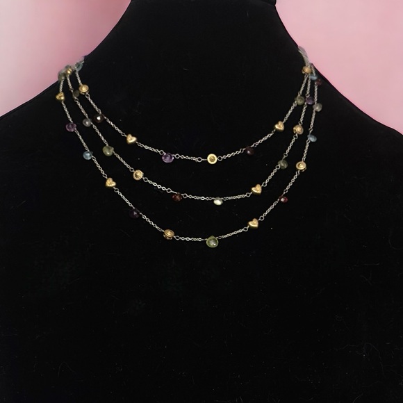 Brighton | Jewelry | Brighton Eye Candy Layered Triple Strand Necklace ...